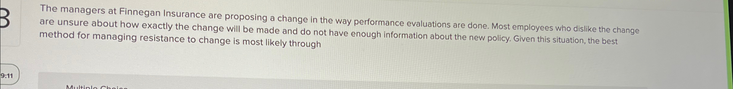 Solved The managers at Finnegan Insurance are proposing a | Chegg.com