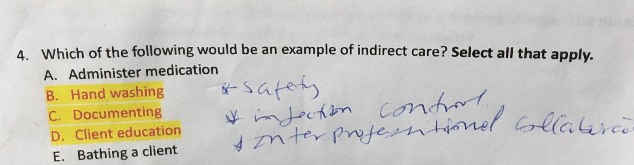 Solved Which of the following would be an example of | Chegg.com