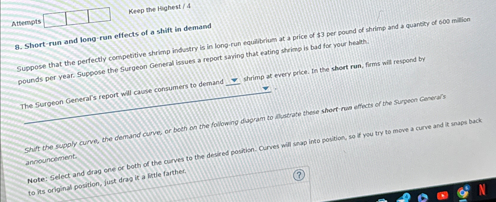 Solved AttemptsKeep the Highest / 48. ﻿Short-run and | Chegg.com