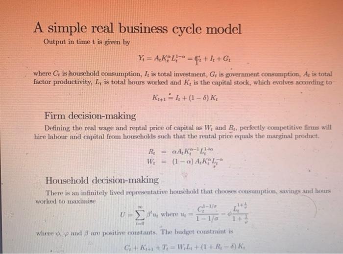 Solved 1 Consumption and savings 1 1.1 Explain the different | Chegg.com