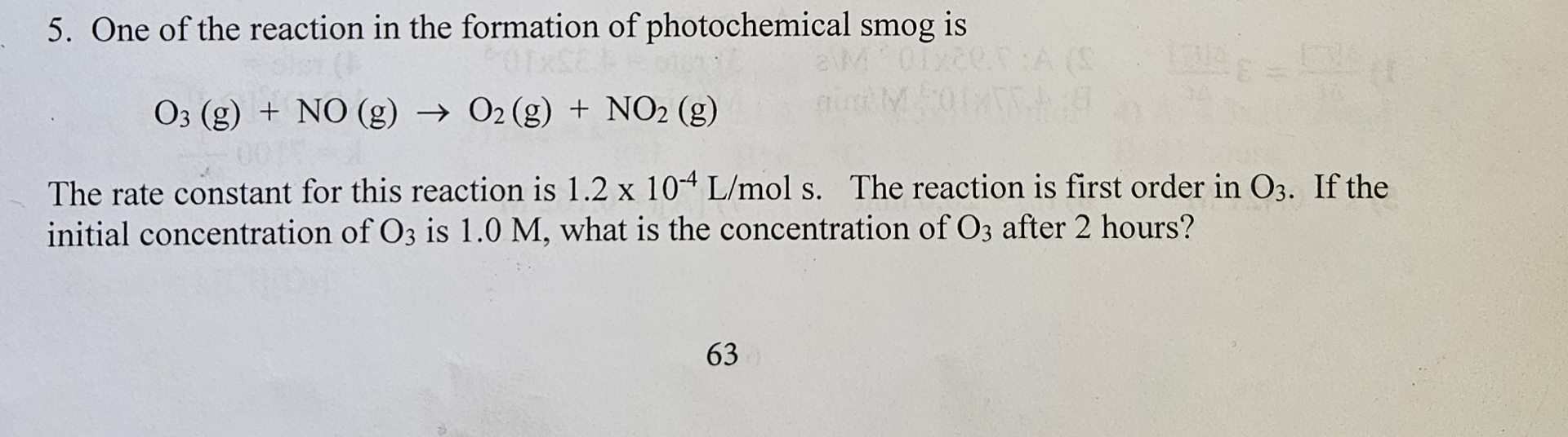 Solved One of the reaction in the formation of photochemical | Chegg.com