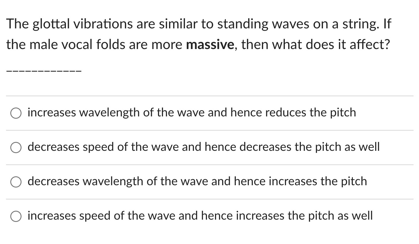 Solved The glottal vibrations are similar to standing waves | Chegg.com