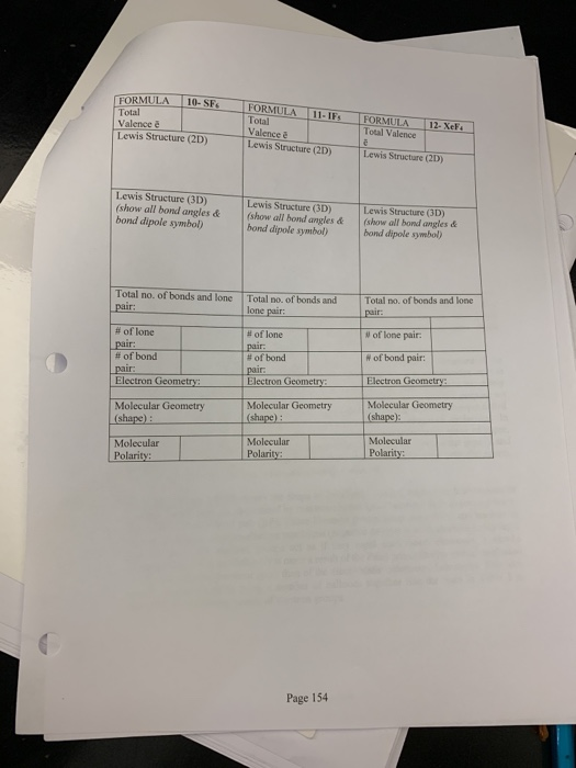 Solved Name Section Date_ FORMULA: 2-BF FORMULA: 1- BeCl: | Chegg.com