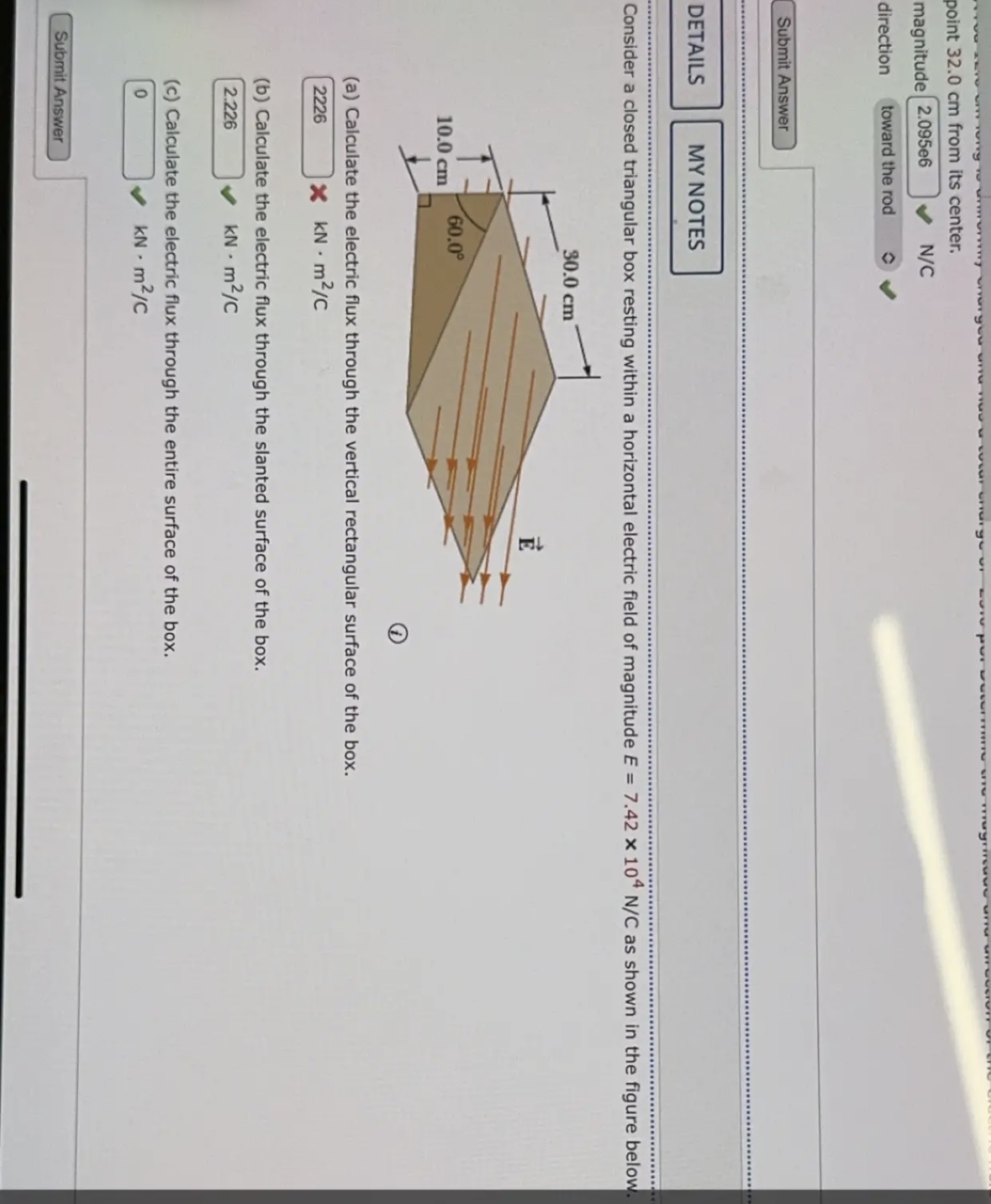 Solved Consider a closed triangular box resting within a | Chegg.com