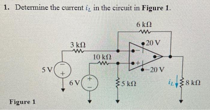 Solved Determine the current iL in the circuit in figure | Chegg.com