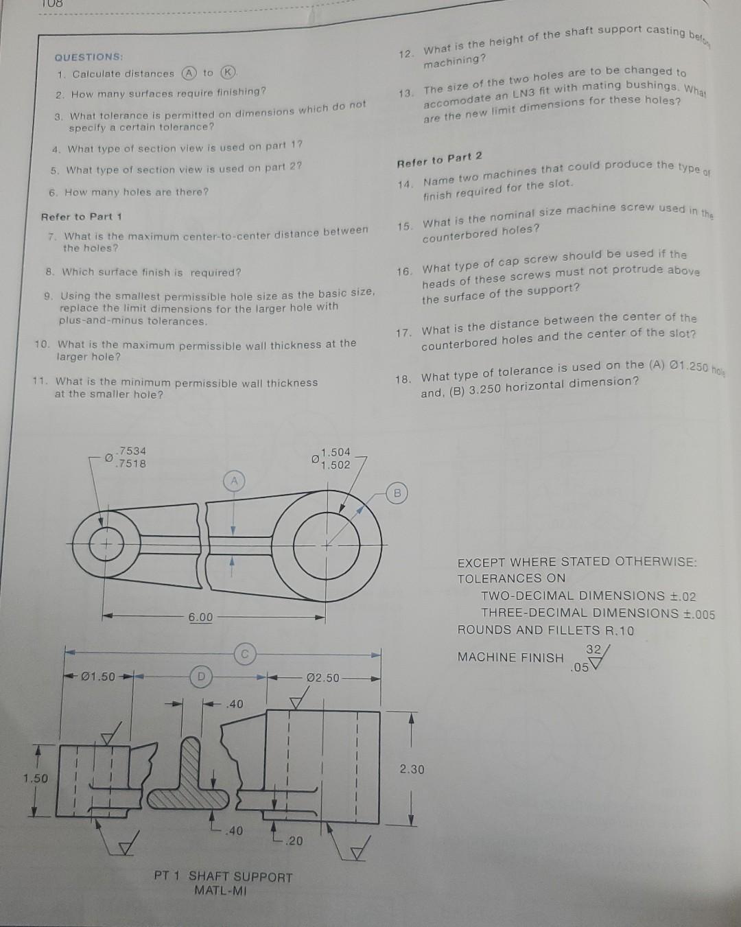 Solved QUESTIONS: 12. What is the height of the shaft | Chegg.com