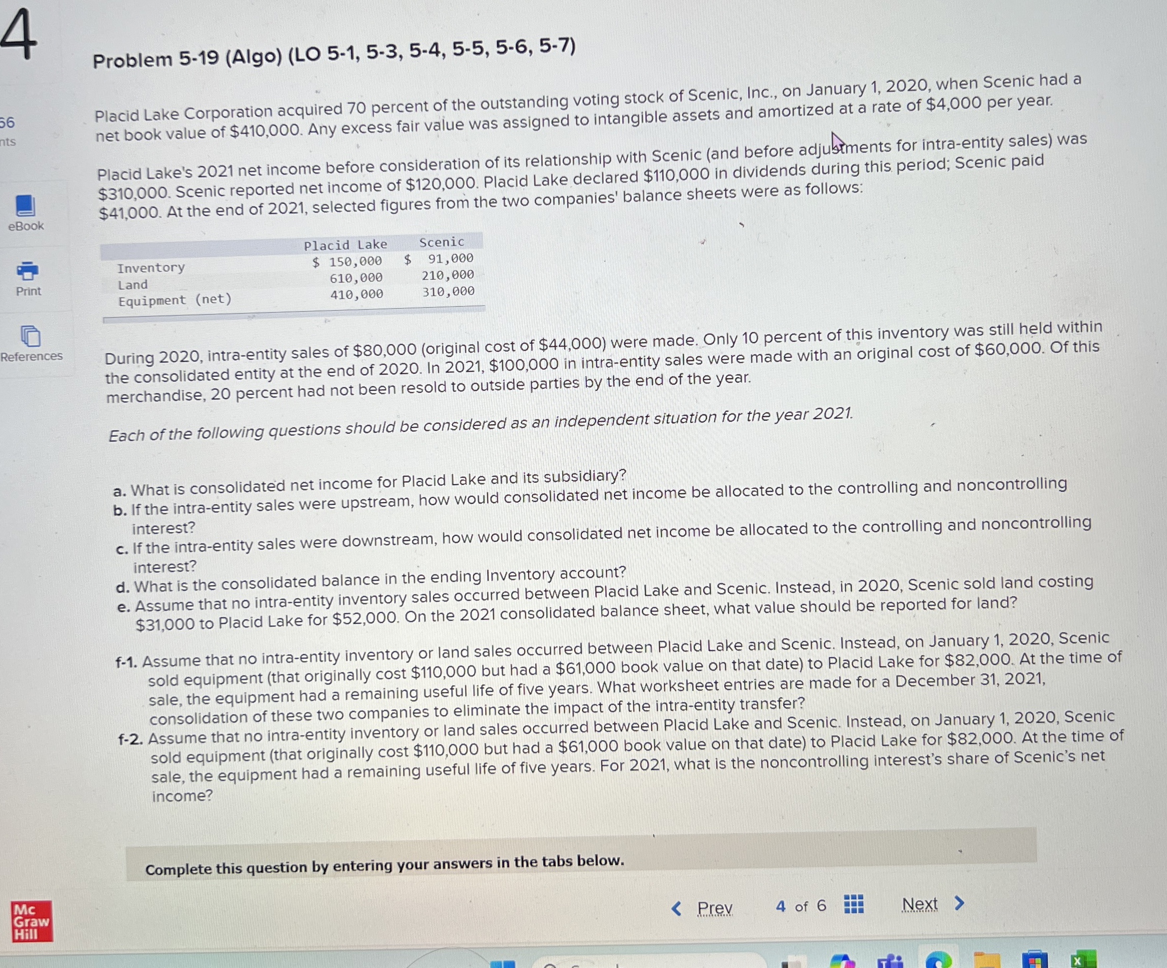 Solved 4Problem 5-19 (Algo) (LO | Chegg.com