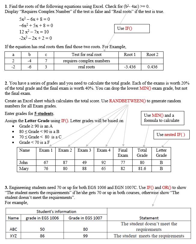 Solved Can you answer the problems in relation to excel? use | Chegg.com