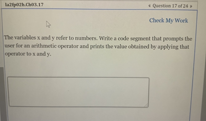 Solved Question 6 of 19 la2fp02h.Ch04.06 Check My Work | Chegg.com