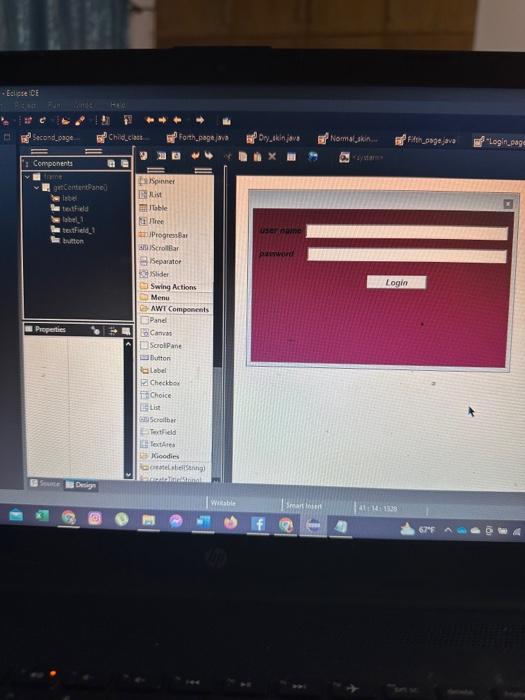 Solved can anyone help me with the code of login of java | Chegg.com