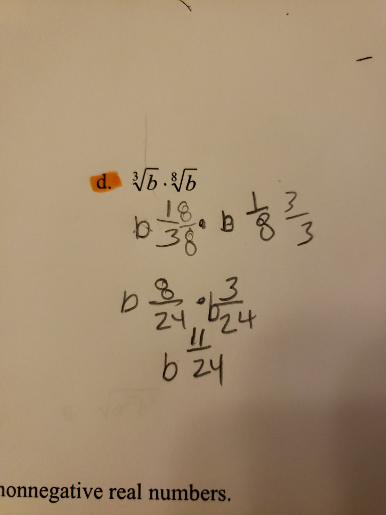 Solved | d. 16.16 b D b 38 b b گاه b래 nonnegative real | Chegg.com