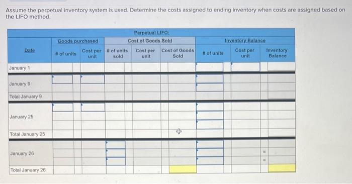 Solved A company reports the following beginning inventory | Chegg.com