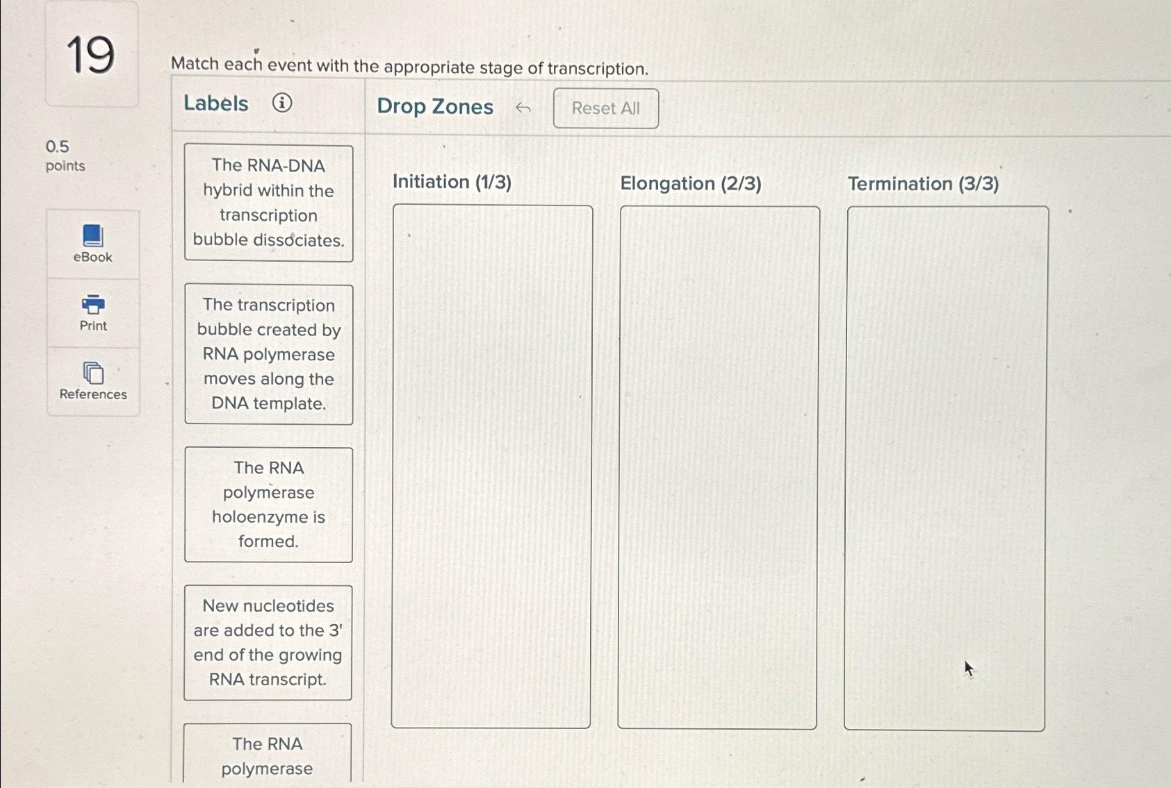 Solved 19Match each event with the appropriate stage of | Chegg.com