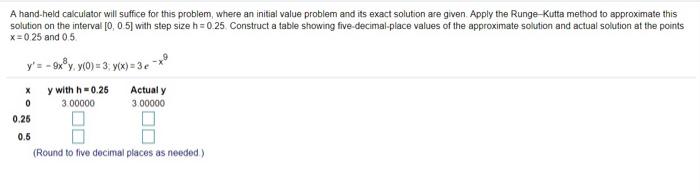Solved A hand-held calculator will suffice for this problem, | Chegg.com