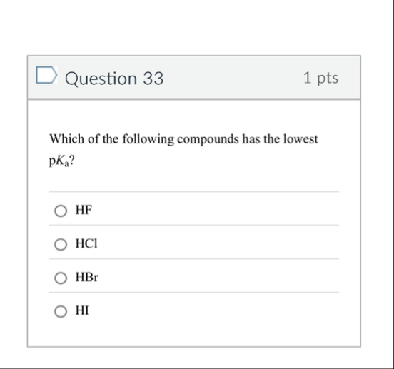 Solved Question 331 ﻿ptsWhich of the following compounds has | Chegg.com