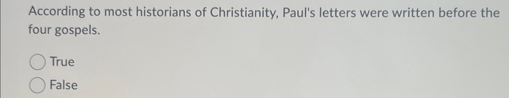 Solved According to most historians of Christianity, Paul's | Chegg.com