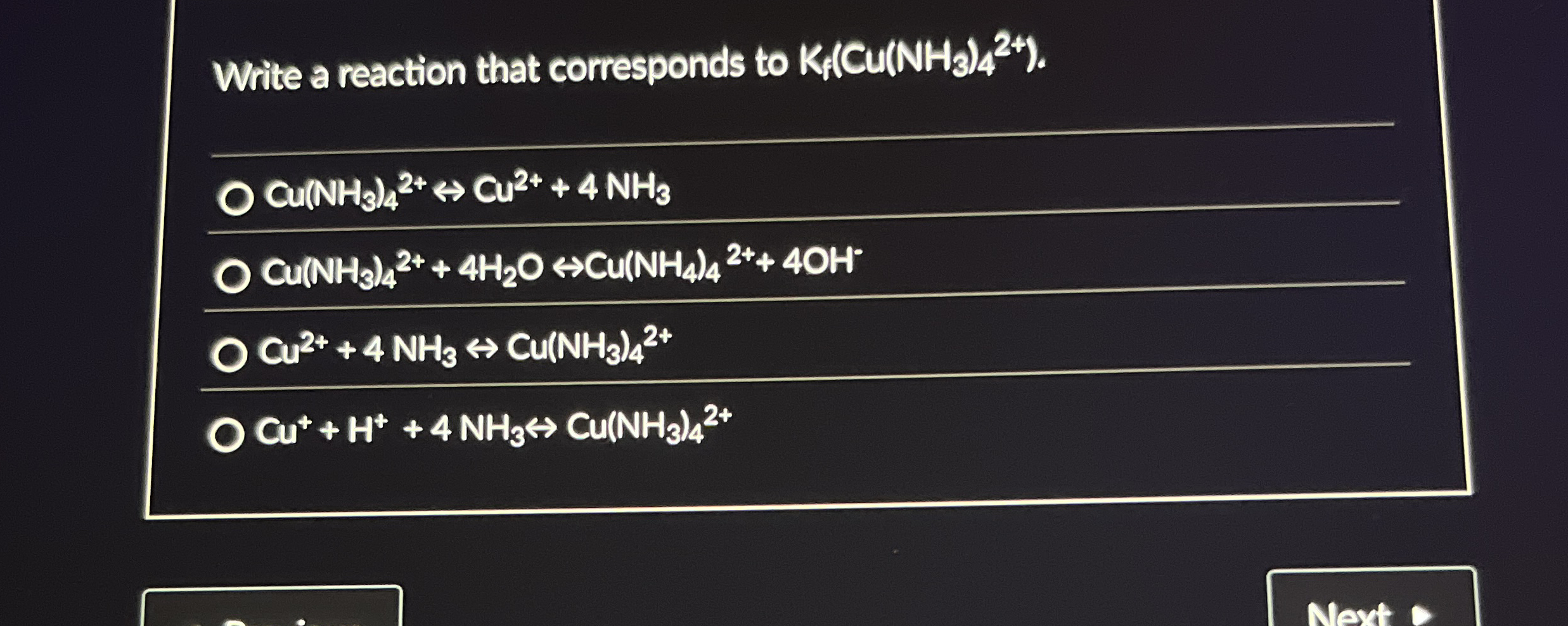 Solved Write a reaction that corresponds to | Chegg.com