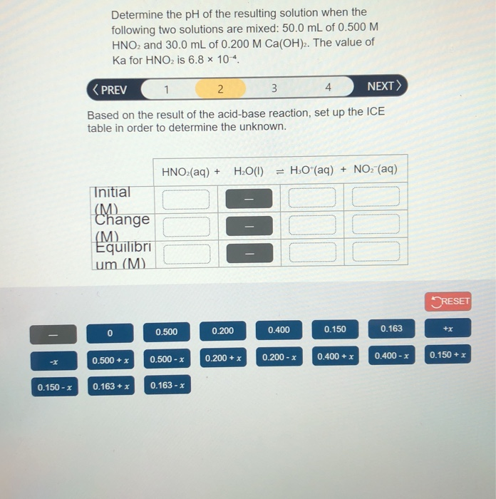 Solved Determine the pH of the resulting solution when the | Chegg.com