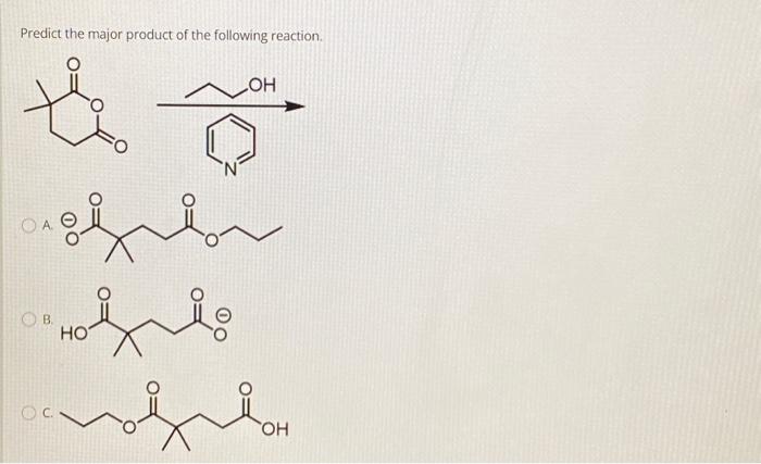 Solved Predict the major product of the following reaction. | Chegg.com