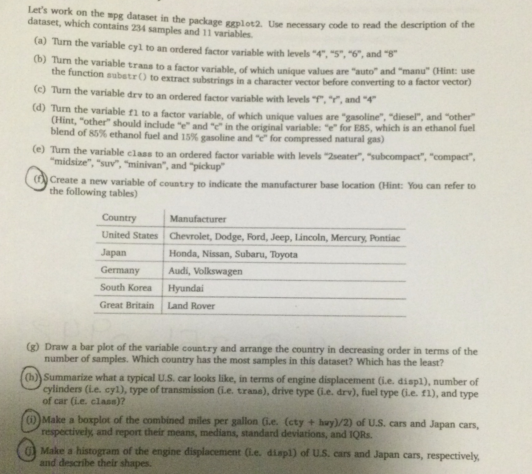 Solved Use R code answe just f, ﻿h, ﻿i, ﻿j Let's work on | Chegg.com