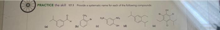 Solved PRACTICE the skill 17.1 Provide a nystematic name for | Chegg.com