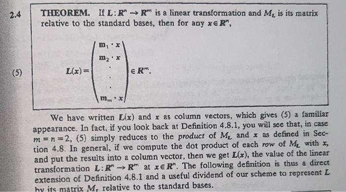 Solved THEOREM. Suppose that L1:Rp→Rn and L2:Rn→Rm are | Chegg.com