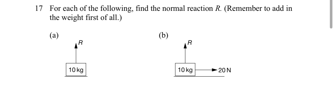 Solved 17 ﻿For each of the following, find the normal | Chegg.com