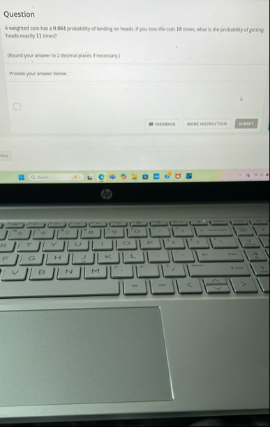 Solved QuestionA weighted coin has a 0.664 ﻿probability of | Chegg.com