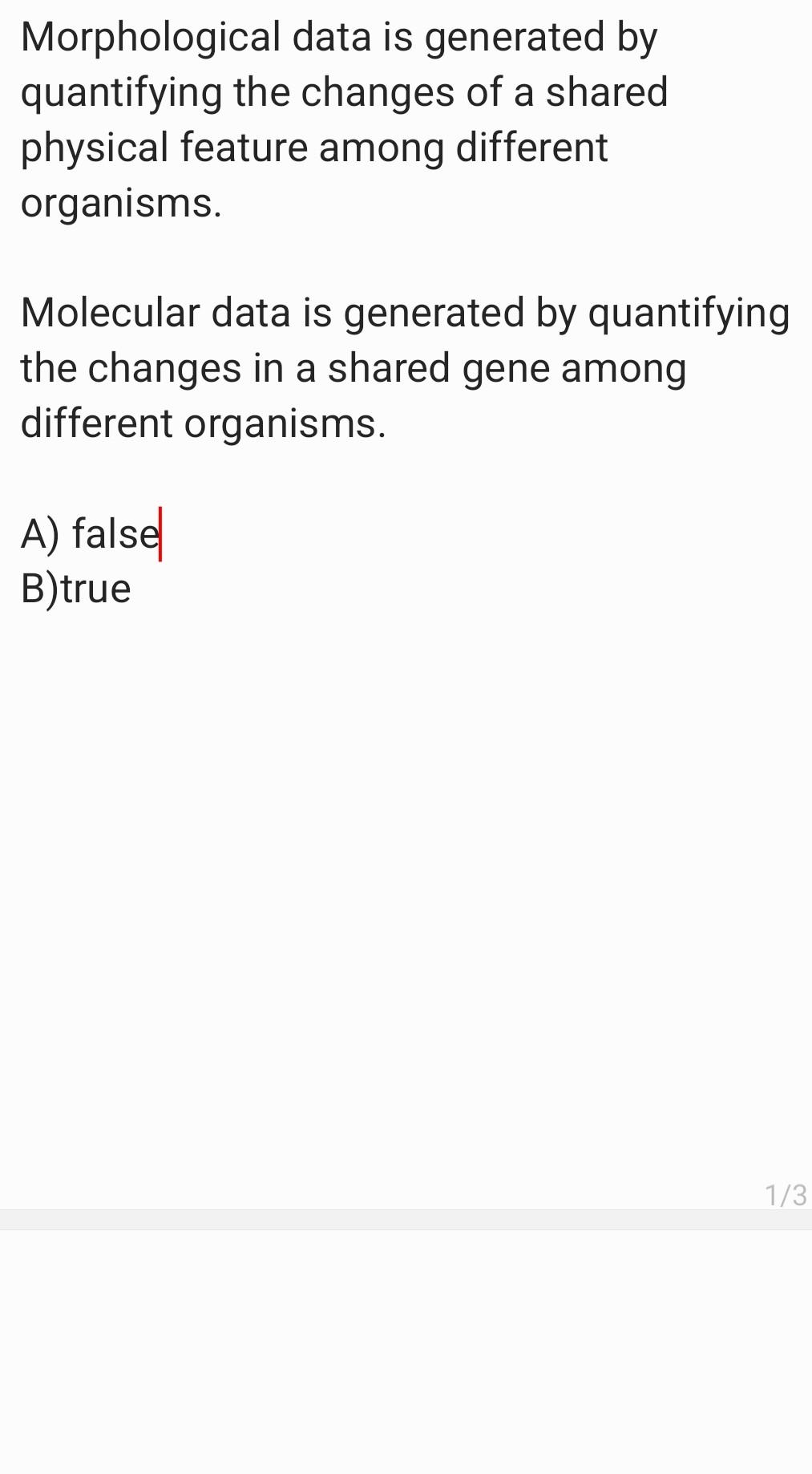 Solved Morphological data is generated by quantifying the | Chegg.com