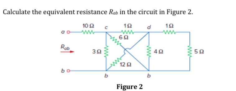 Solved Calculate the equivalent resistance Rab ﻿in the | Chegg.com