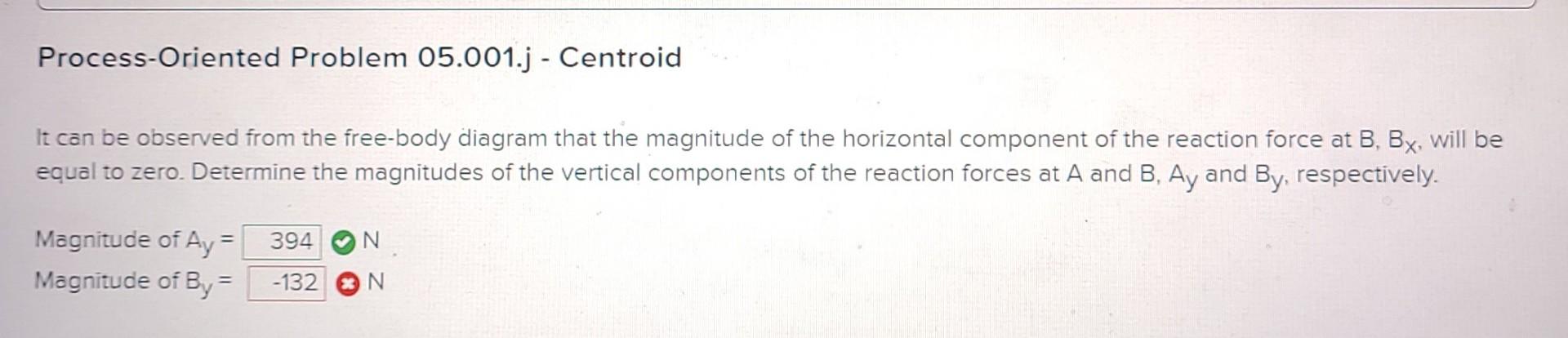 Solved Process-Oriented Problem 05.001 - Centroid - | Chegg.com