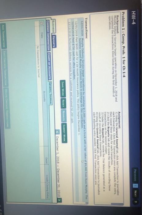 Solved PREVIOUS NEXT HW-4 Problem 1 : Comp. Prob. 1 for Ch | Chegg.com