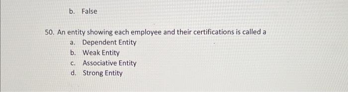 Solved 41. The relationship between Employee and Dependent | Chegg.com