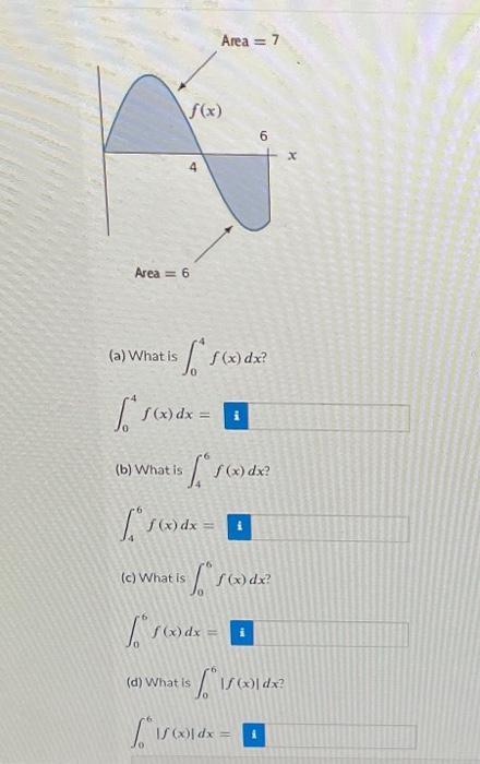 Solved (a) What is ∫04f(x)dx ? ∫04f(x)dx= (b) What is | Chegg.com