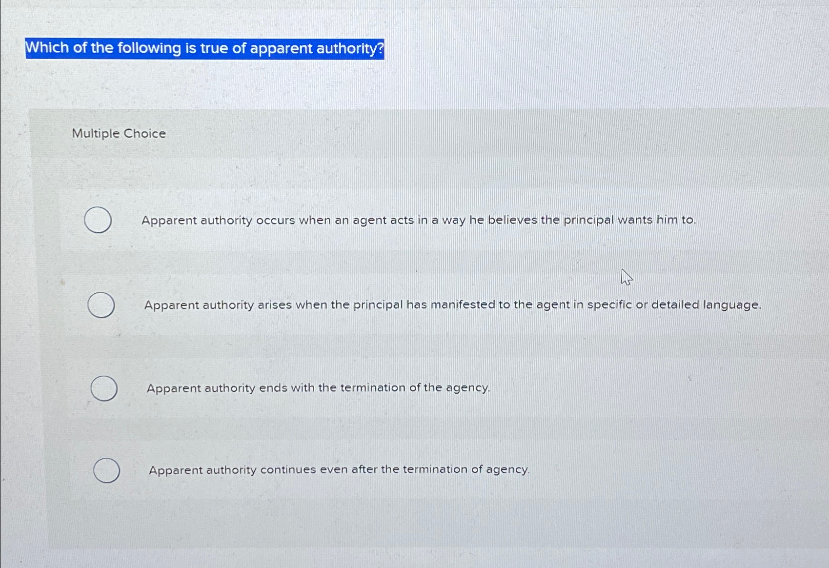 Solved Which of the following is true of apparent | Chegg.com