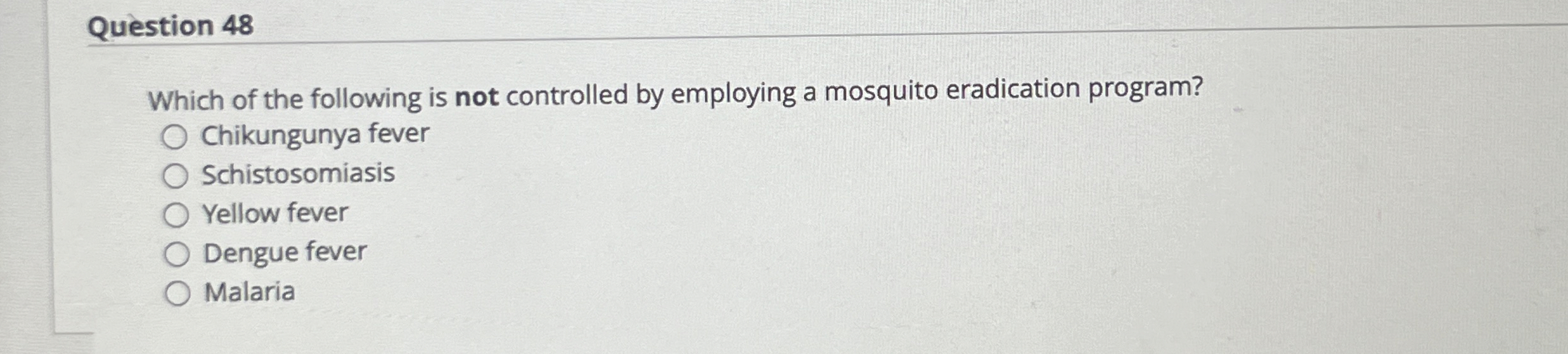 Solved Question 48Which of the following is not controlled | Chegg.com