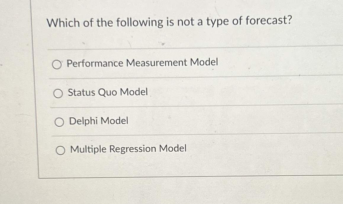 Solved Which of the following is not a type of | Chegg.com