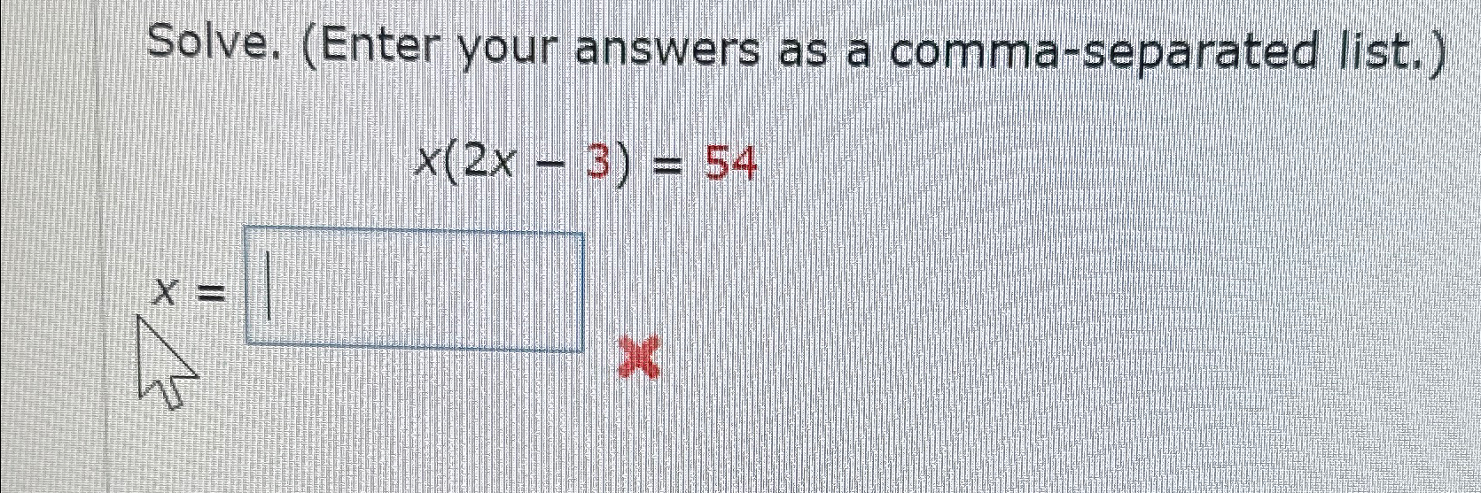 Solved Solve. (Enter your answers as a comma-separated | Chegg.com