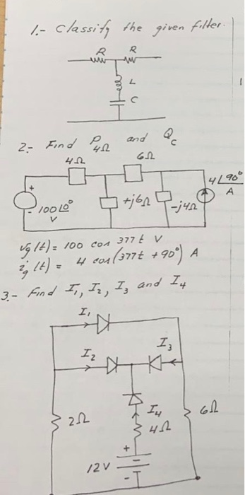 Solved Classify The Given Filter فقها 2 Find And Ac 422
