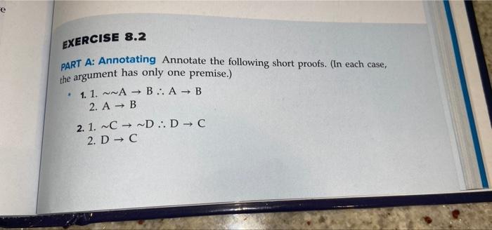 Solved e EXERCISE 8.2 PART A: Annotating Annotate the | Chegg.com
