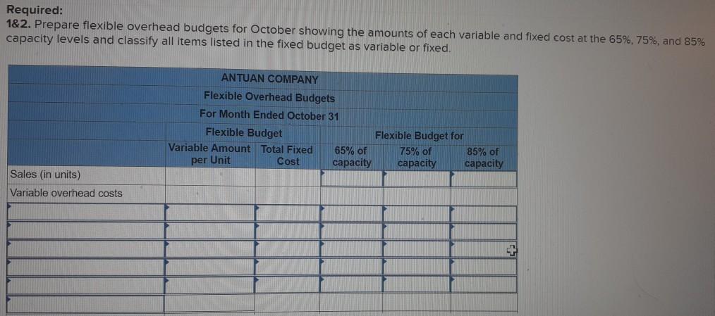 Solved SOVO & Exit Check my Antuan Company set the following | Chegg.com