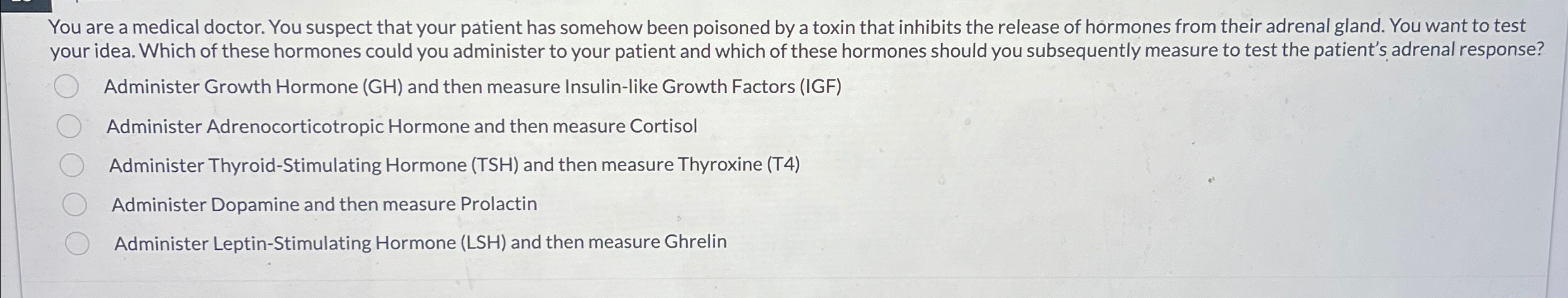 Solved You are a medical doctor. You suspect that your | Chegg.com