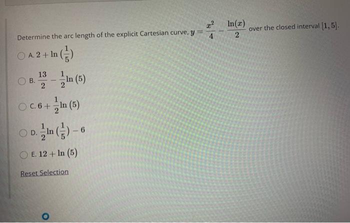 Solved Determine the arc length of the explicit Cartesian | Chegg.com