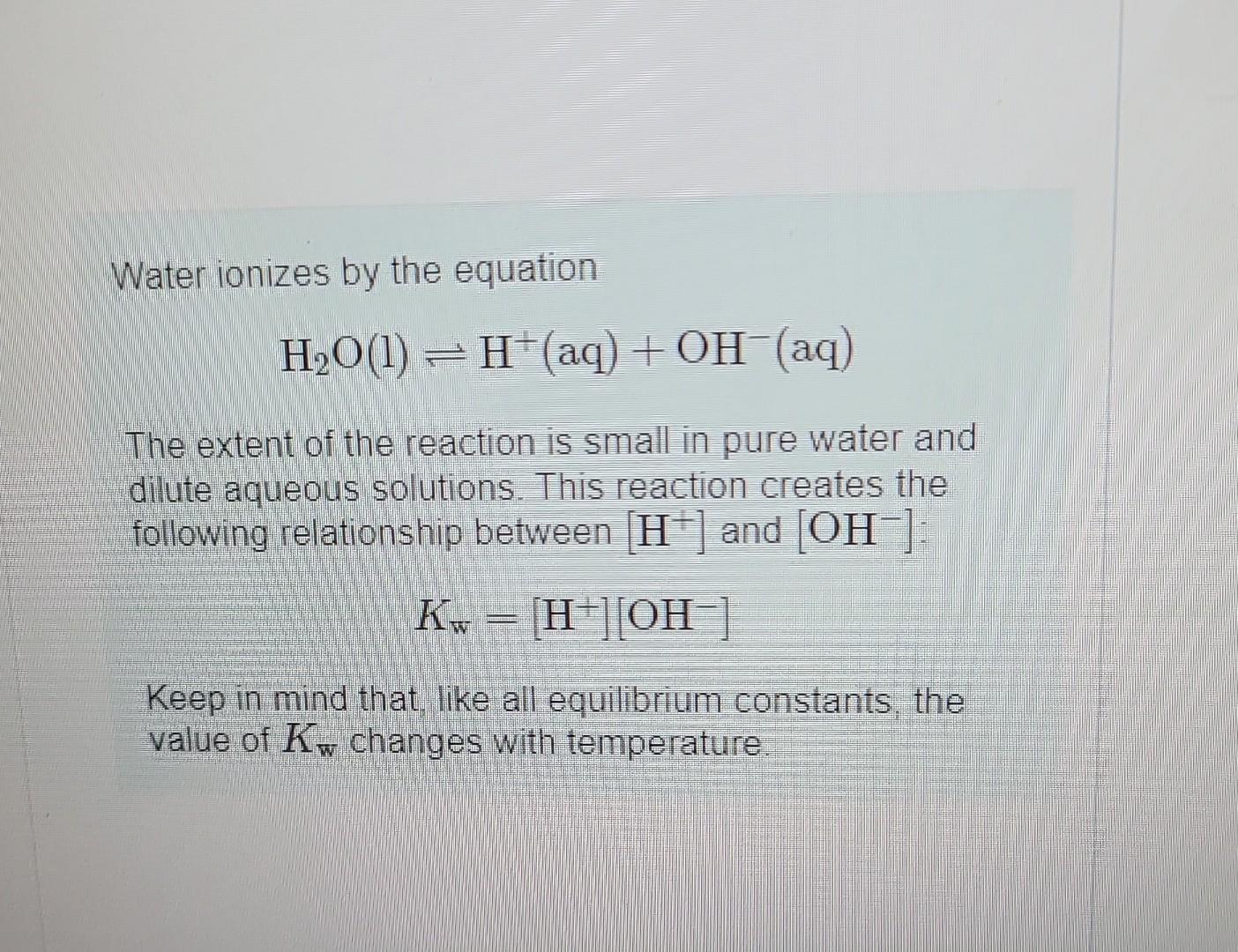 Solved at a certain temperature the pH of a neutral solution | Chegg.com