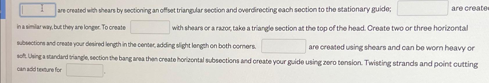 Solved are created with shears by sectioning an offset | Chegg.com