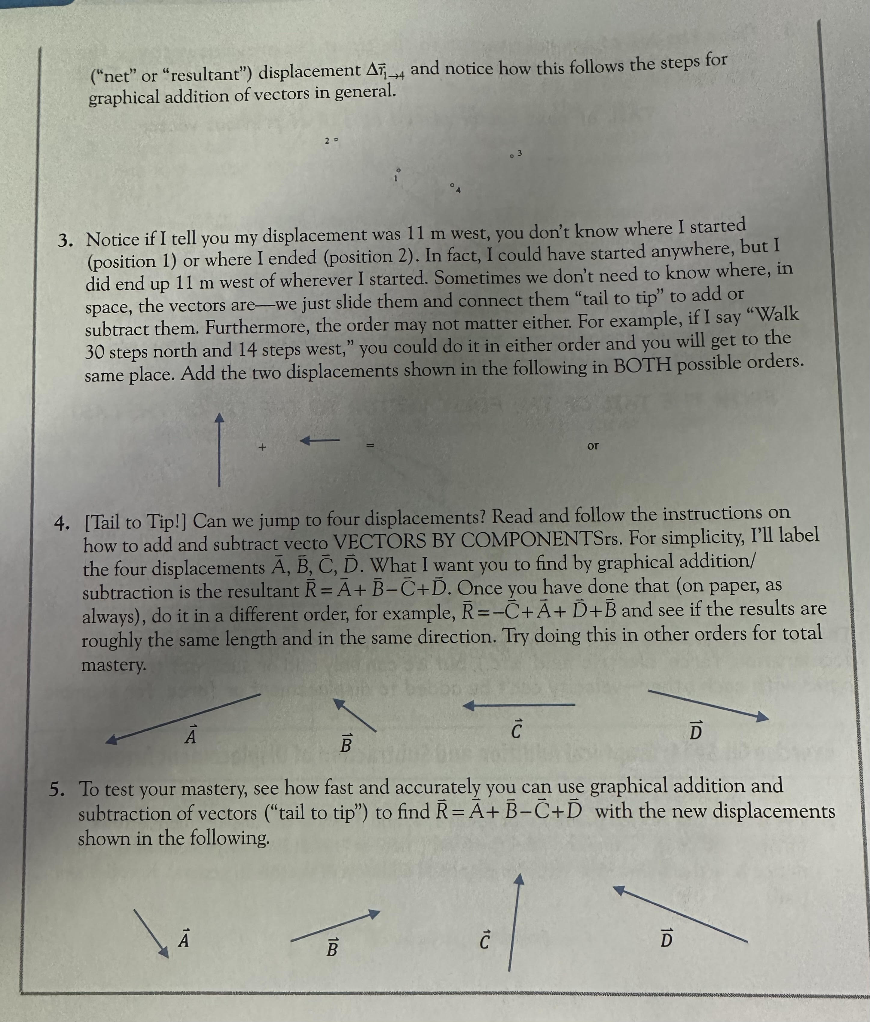 Solved Exercise Ch.5#14: Graphical Addition and Subtraction | Chegg.com