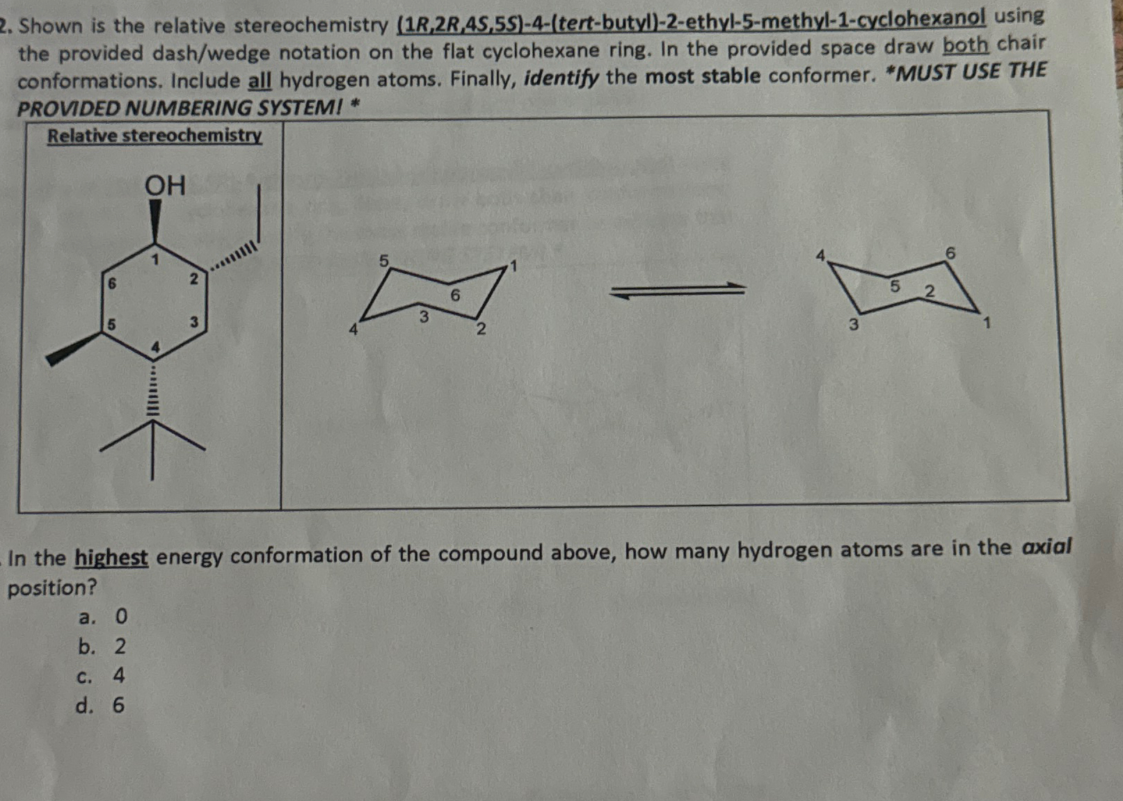 Solved Shown is the relative stereochemistry | Chegg.com