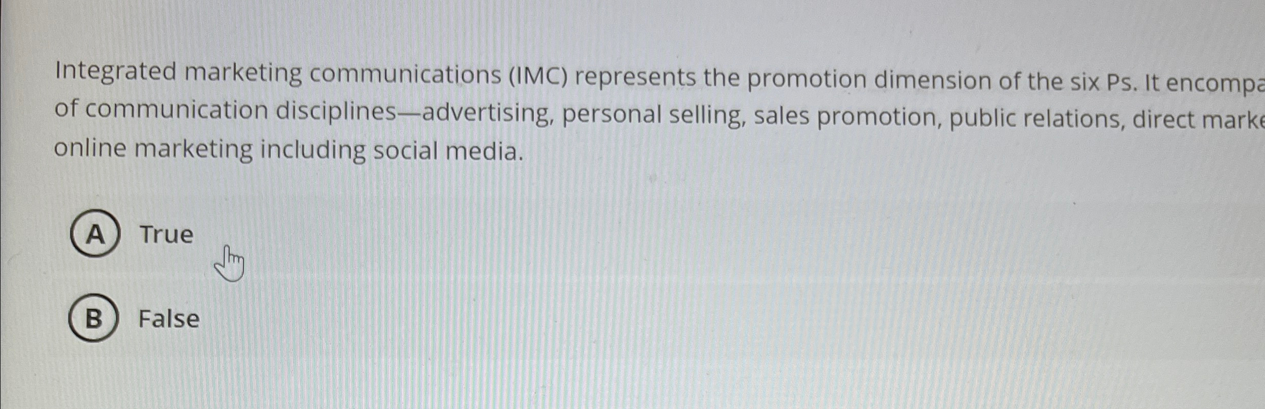 Solved Integrated marketing communications (IMC) ﻿represents | Chegg.com