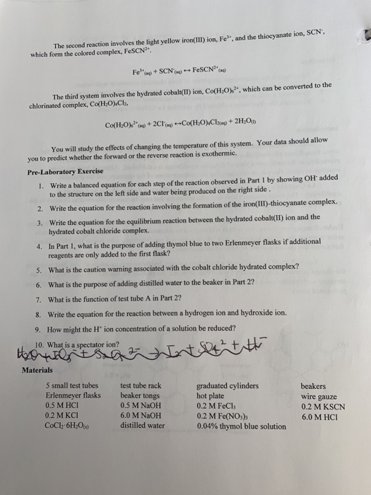 Answer the pre-lab questions! Focus on the | Chegg.com