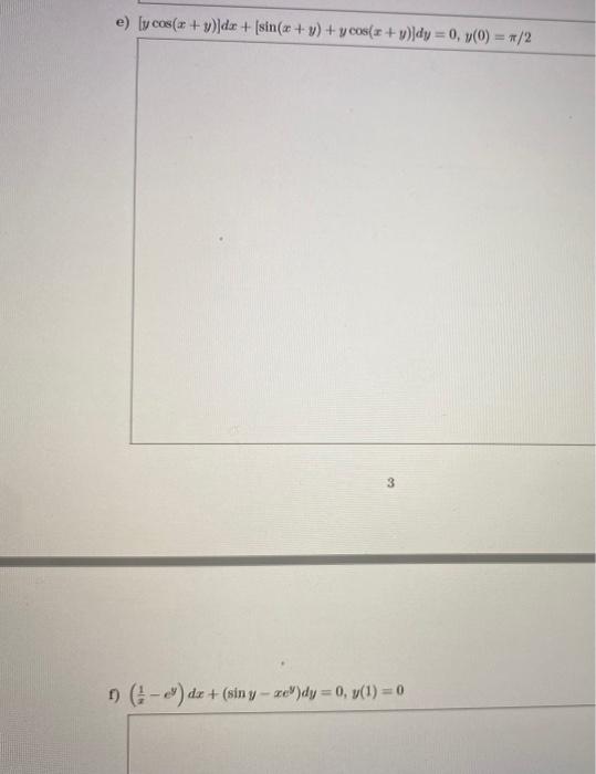 Solved QUESTION 1. For each of the following ODEs, find the | Chegg.com